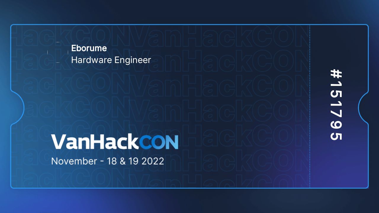 Eborume is inviting you to vanhackCON 2022